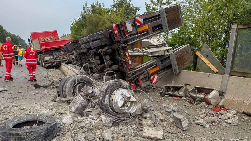 Schwerer LKW-Unfall auf A1 – LT1 – Oberösterreichs größter Privatsender